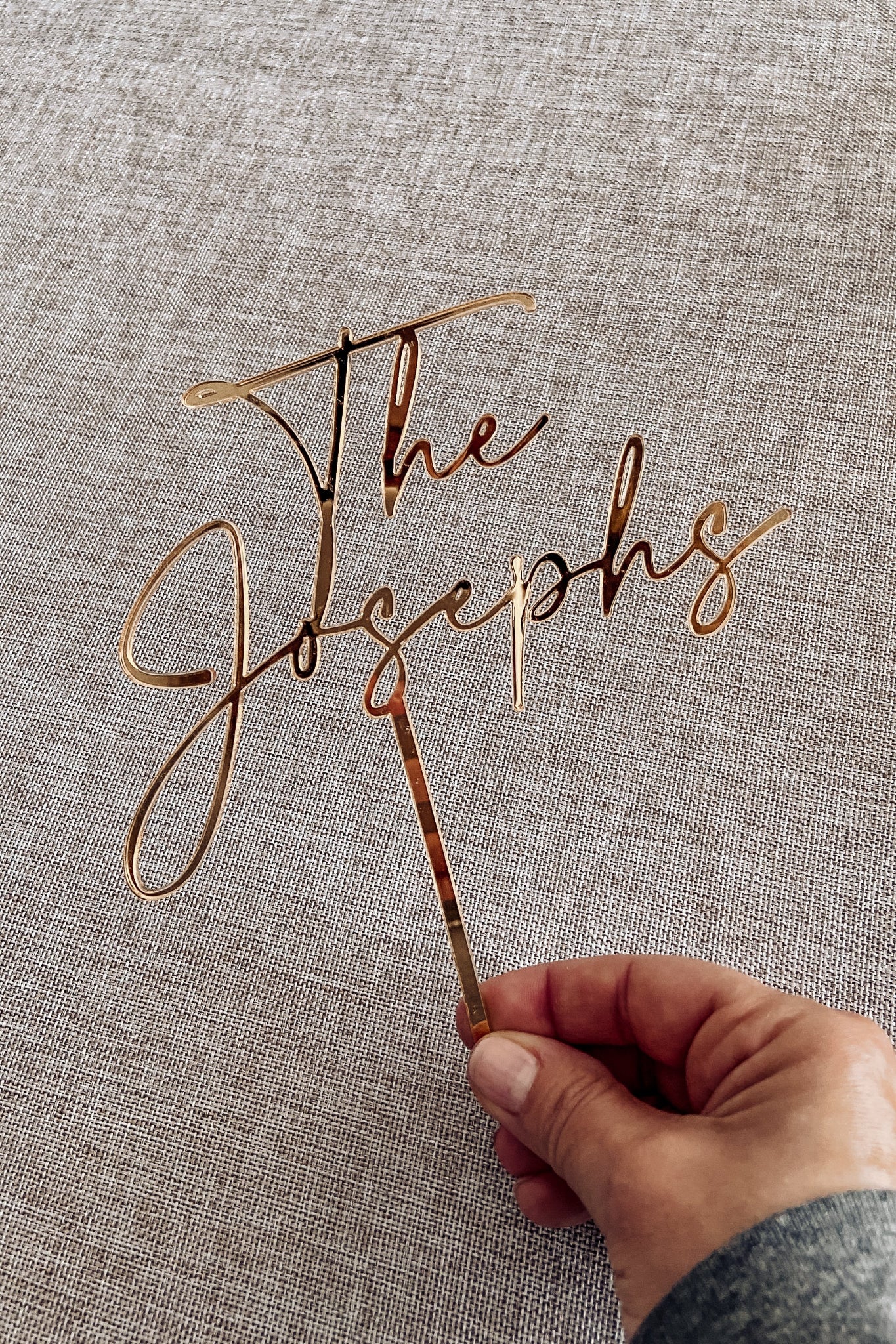 Wedding Cake Topper - Surname – The Cozy Nest Handmade